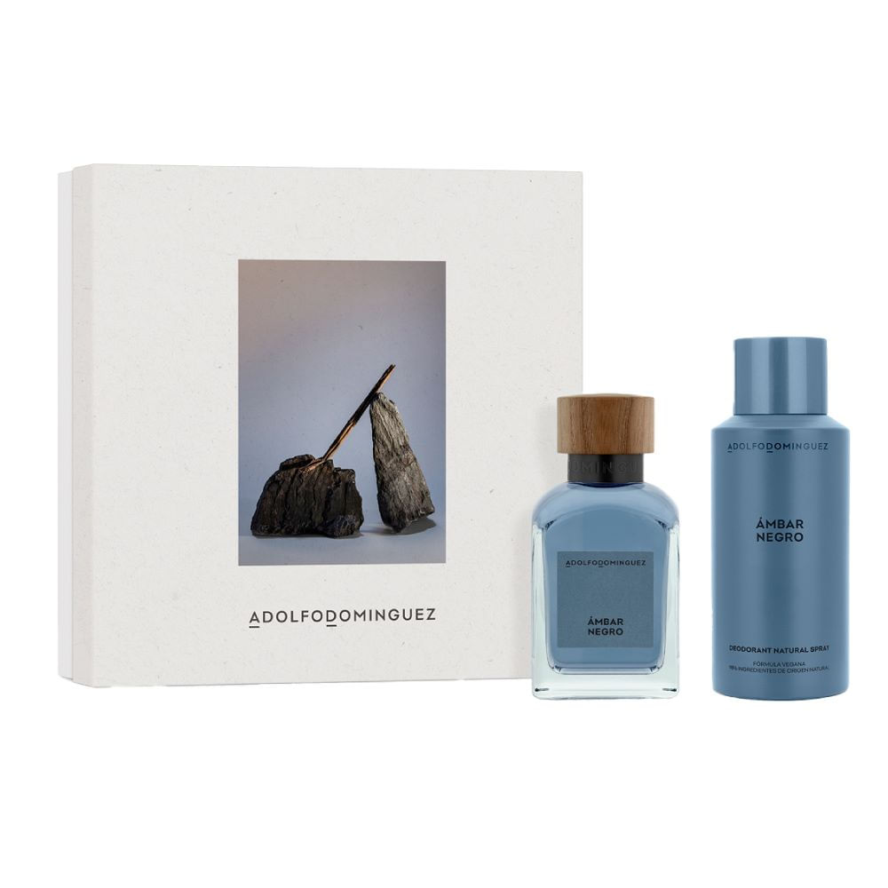 SET ADOLFO DOMINGUEZ HOMBRE AMBAR NEGRO EDP|ADOLFO DOMINGUEZ|FACES